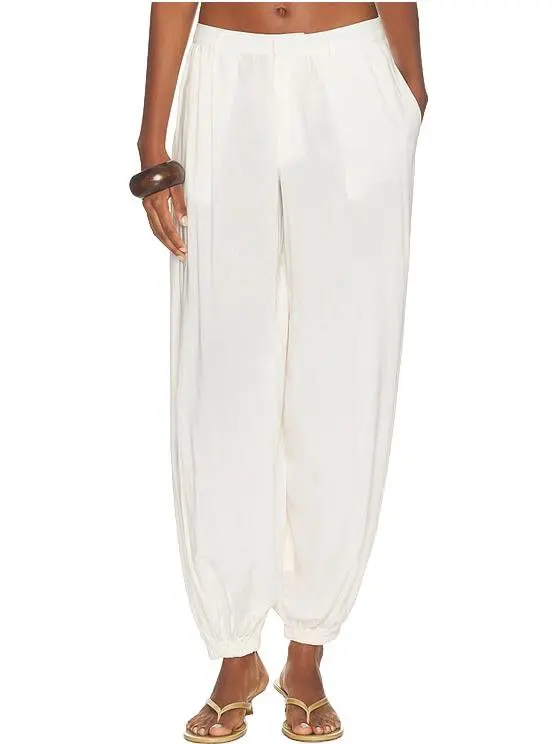 WeWoreWhat Balloon Trouser In White - Cloud