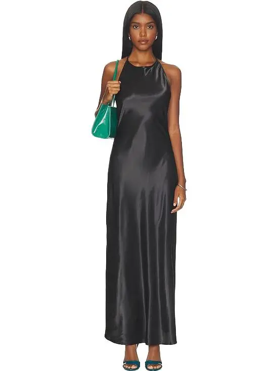 WeWoreWhat Backless Halter Dress - Black