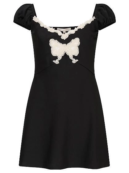 LoveShackFancy Karola Tween Dress - Black