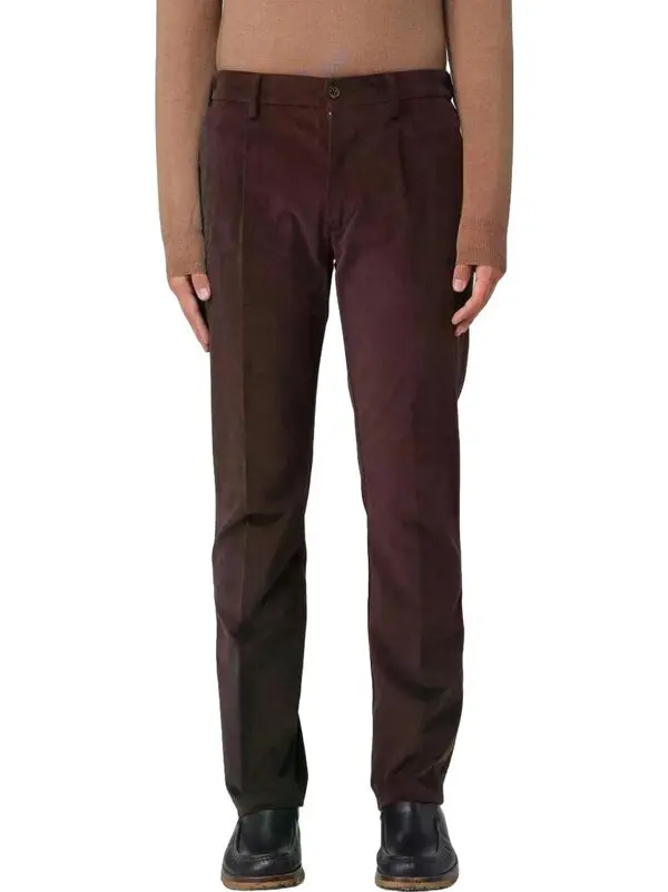 BROOKSFIELD Strech-cotton Corduroy Trousers - Brown