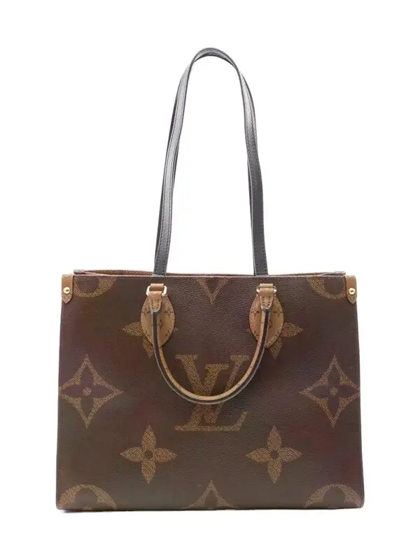 LOUIS VUITTON Large On-the-go Mm Monogram Handbag - Brown