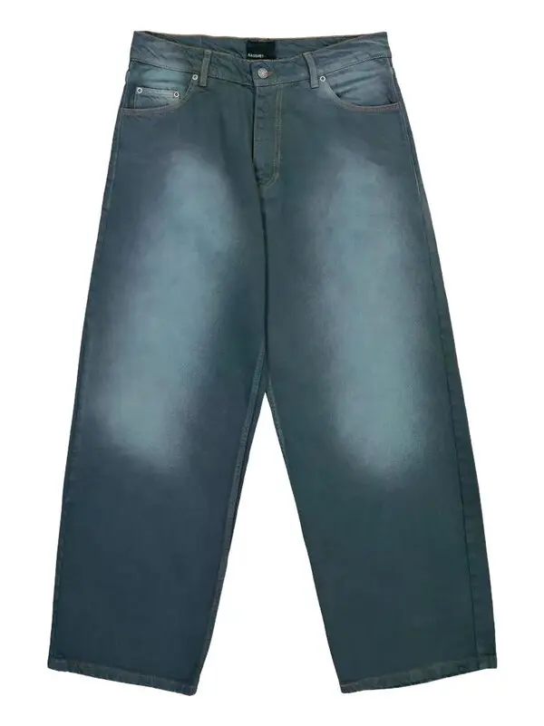 RASSVET Sun-dyed Baggy Jeans - Green