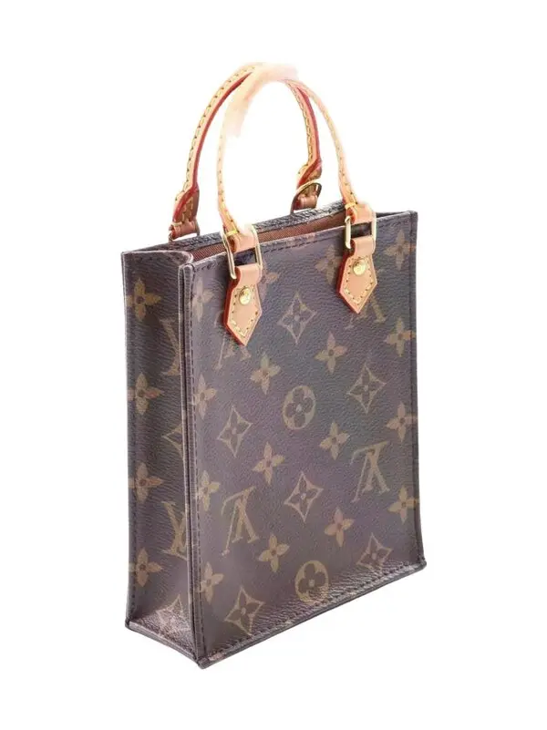 LOUIS VUITTON 2020 Monogram Petite Sac Plat Tote Bag - Brown