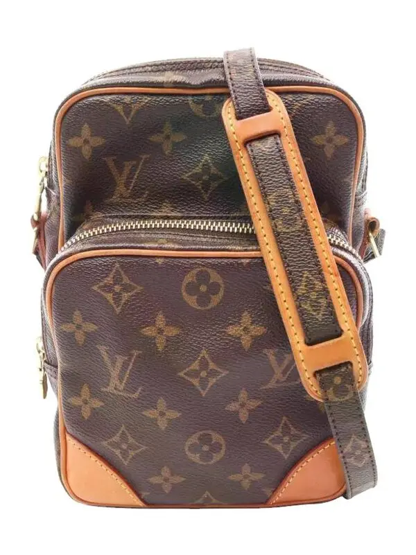 LOUIS VUITTON 2000 Monogram Amazon Shoulder Bag - Brown
