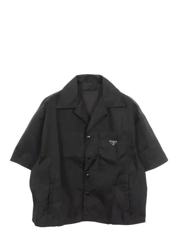 Prada 2000s Re-nylon Short-sleeve Shirt - Black