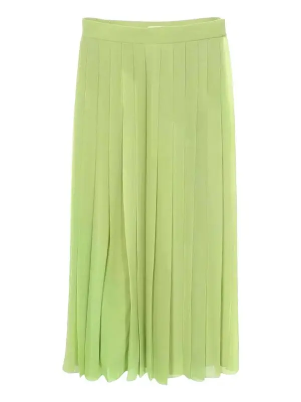 THE ROW 2000s Pleated Midi Skirt - Green