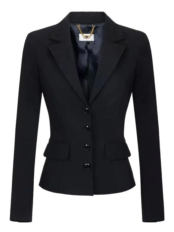 Elisabetta Franchi Technical-fabric Jacket - Black