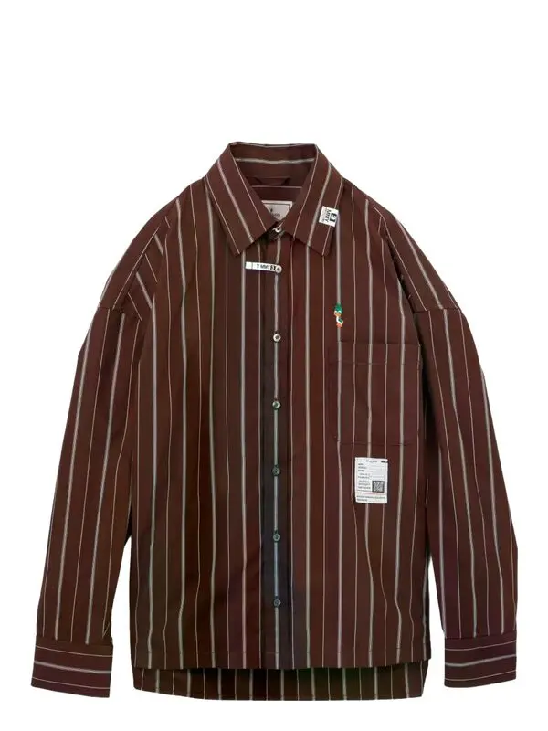 Mihara Yasuhiro Plaid-check Shirt - Brown