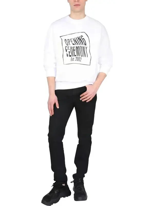 Opening Ceremony Logo-embroidered Sweatshirt - Black