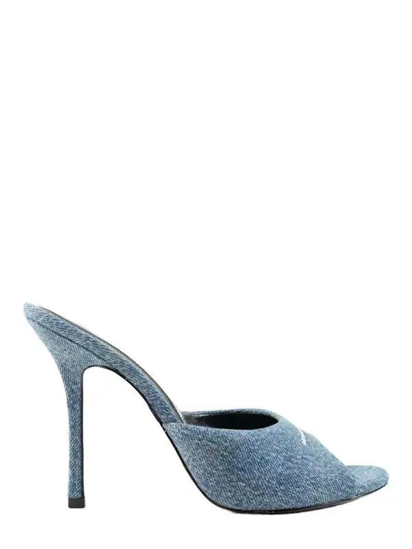Alexander Wang Cher Denim Mules - Blue