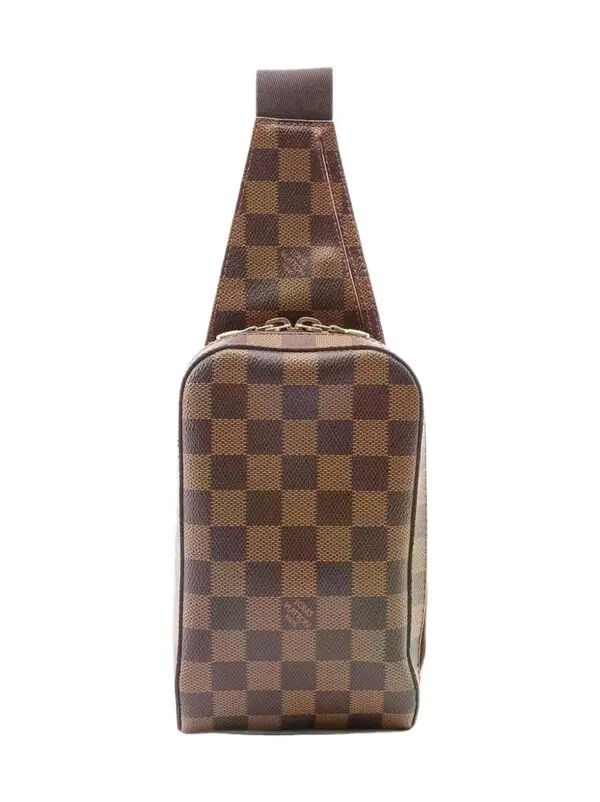 LOUIS VUITTON 2004 Geronimos Damier Ebene Cross Body Bag - Brown