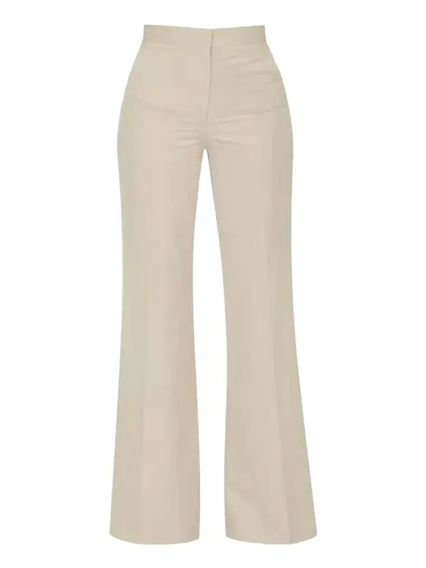 Stella McCartney Pressed-crease Flared Trousers - Neutrals