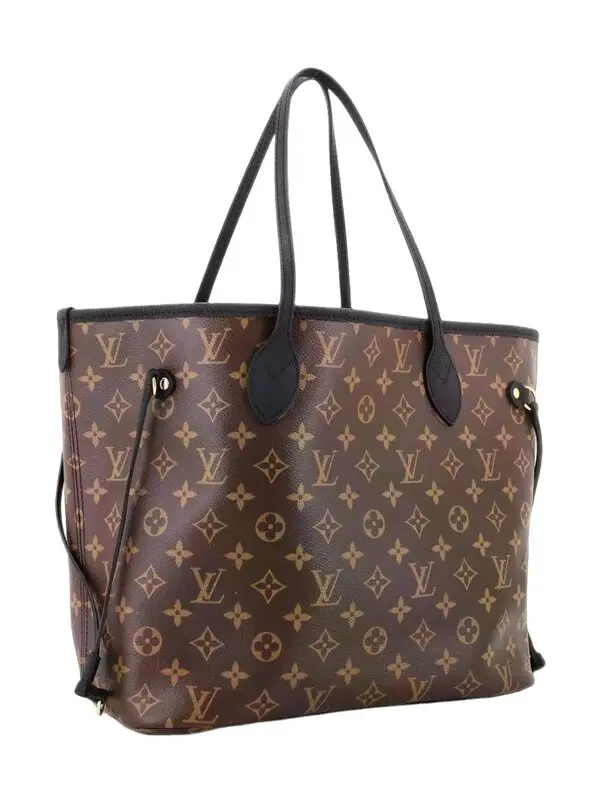 LOUIS VUITTON Neverfull Inside Out Monogram Canvas And Leather Mm Tote Bag - Black