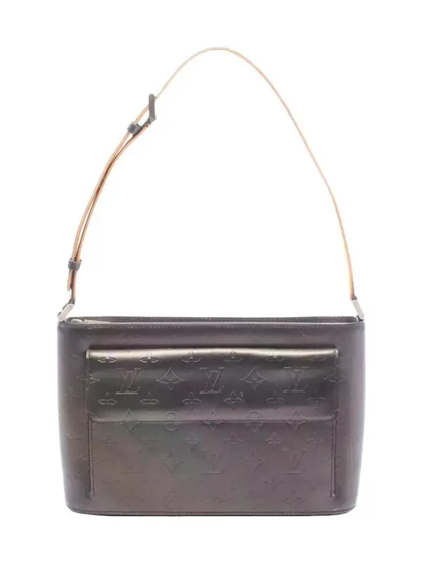 LOUIS VUITTON 2003 Monogram Mat Alston Shoulder Bag - Grey
