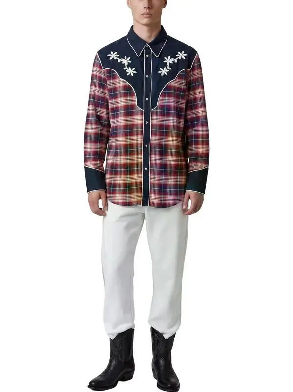 Dsquared2 Checked Shirt - Blue