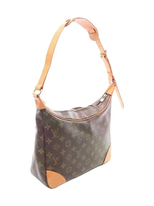 LOUIS VUITTON 1990 Pm Boulogne Monogram Shoulder Bag - Brown