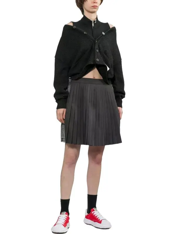 Mihara Yasuhiro Logo-patched Layered Cardigan - Grey