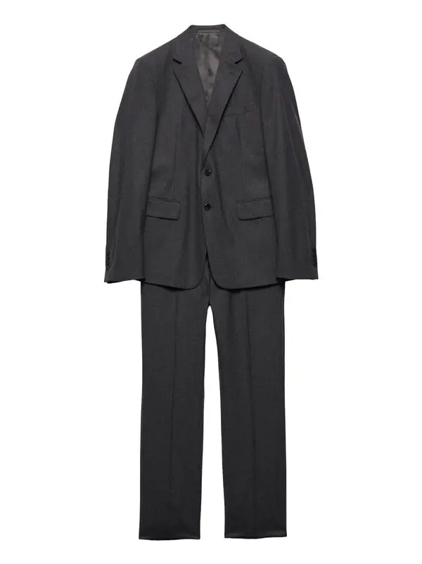 Prada Single-breasted Cashmere Blend Suit - Grey