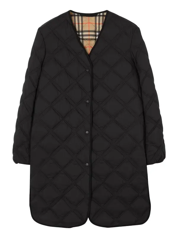 Burberry Quilted Coat - Black