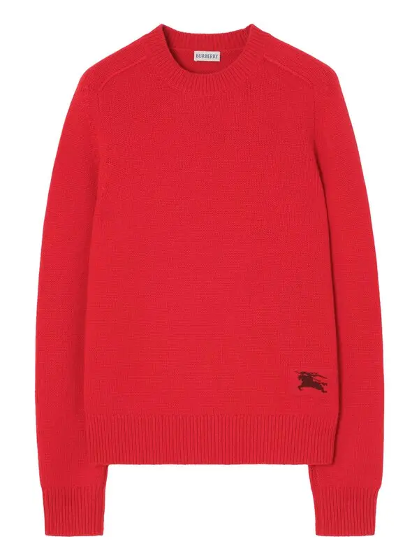 Burberry Cashmere-blend Ekd Sweater - Red