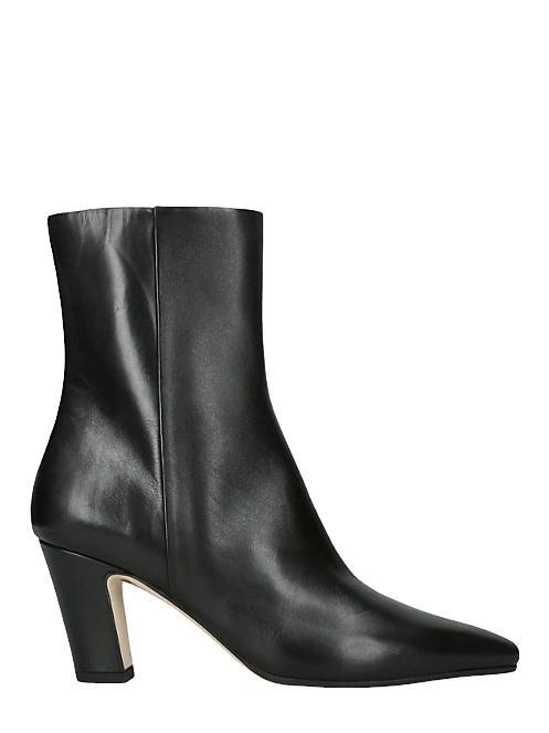 AeydĒ Maris 75 Leather Heeled Ankle Boots - Black