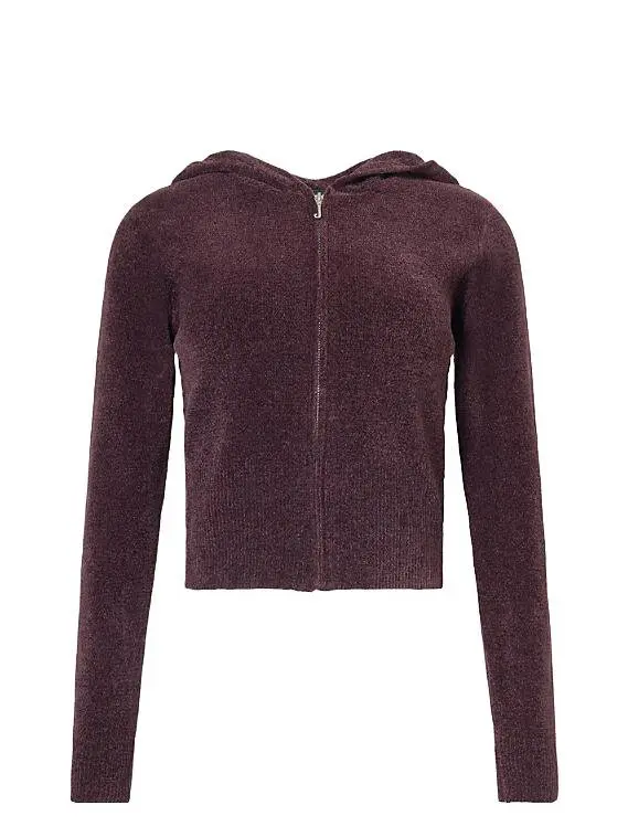 Juicy Couture Maya Chenille Knit Hoody - Winetasting