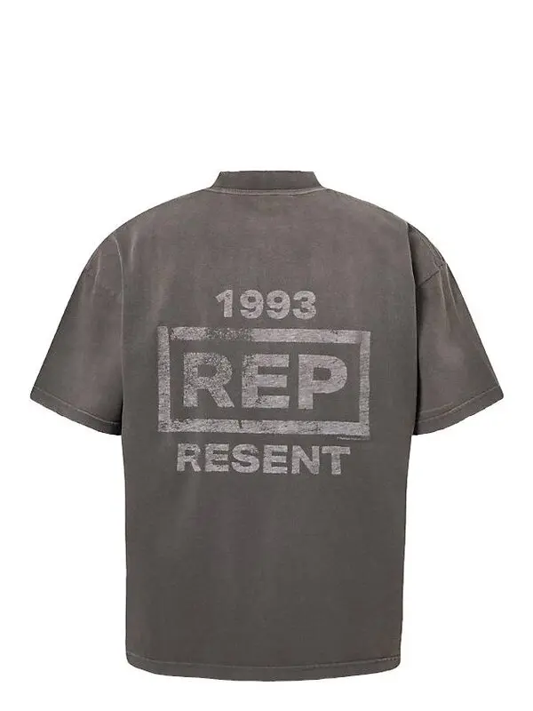 REPRESENT Resent Logo-print Cotton T-shirt Xxl - Ash