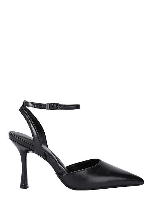 Carvela Leoni Leather Sling-back Courts - Black