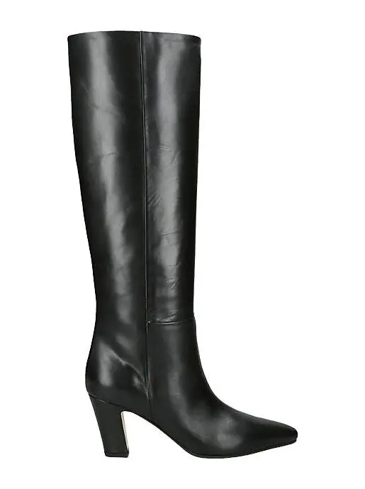 AeydĒ Silva 75 Leather Heeled Knee-high Boots - Black