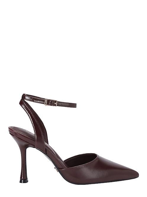 Carvela Leoni Leather Sling-back Courts - Red/dark