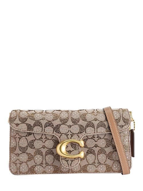 COACH Tabby Jacquard Shoulder Bag - Mushroom