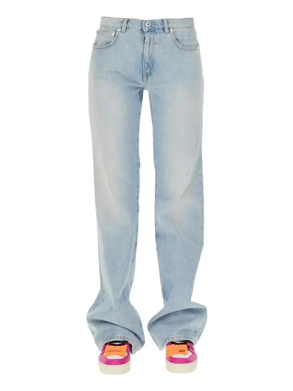 Off-White Beach Baby Baggy Jeans - Blue