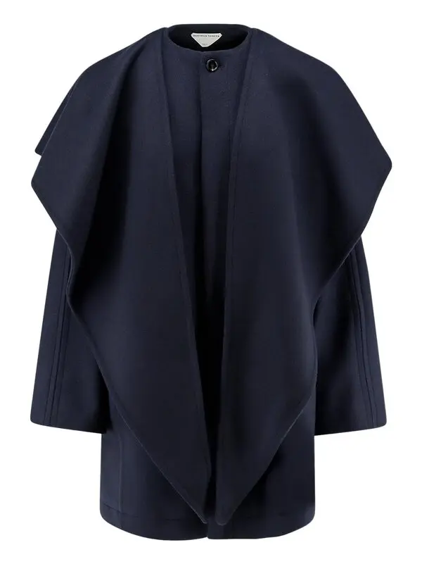 Bottega Veneta Wool And Cashmere Coat - Blue