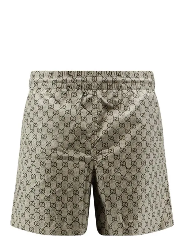 Gucci Poplin Bermuda Shorts - Beige