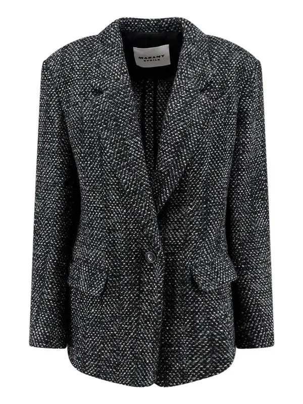 MARANT ETOILE Parly Wool Blend Blazer - Black