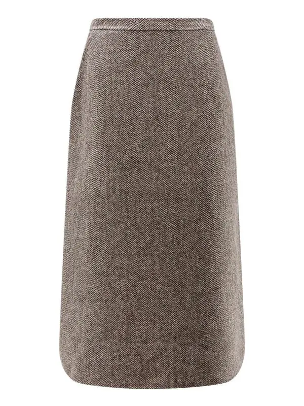 PHILIPPA 1970 Wool Blend Skirt - Grey