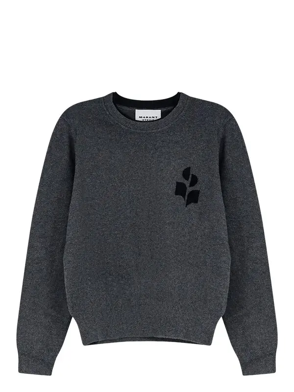 MARANT ETOILE Cotton Blend Sweater - Grey