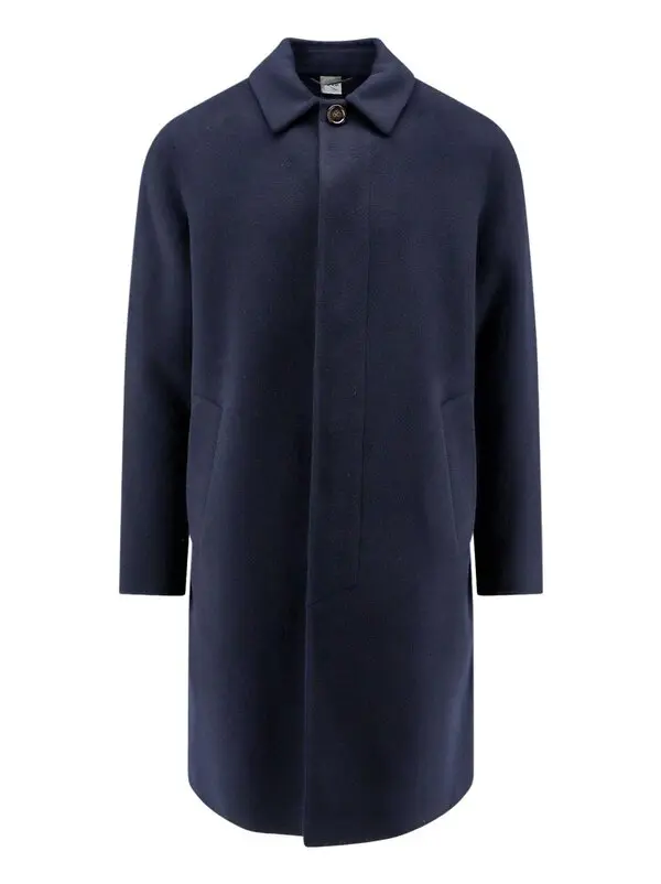 Aspesi Virtuoso Wool Coat - Blue