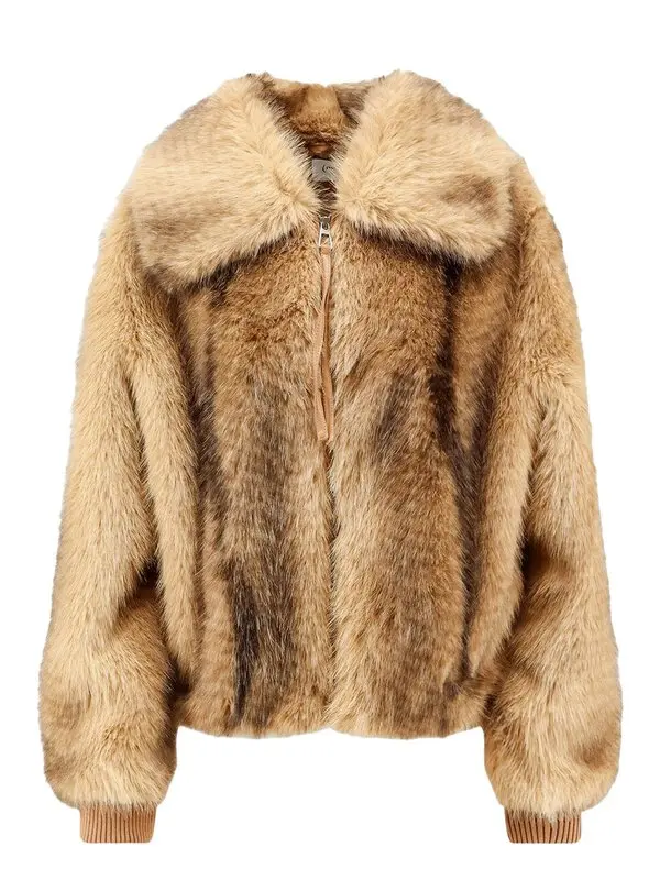 NUDE Faux Fur Jacket - Beige