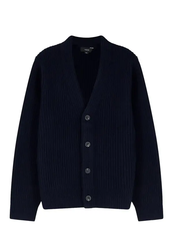 Vince Merino Wool Blend Cardigan - Blue