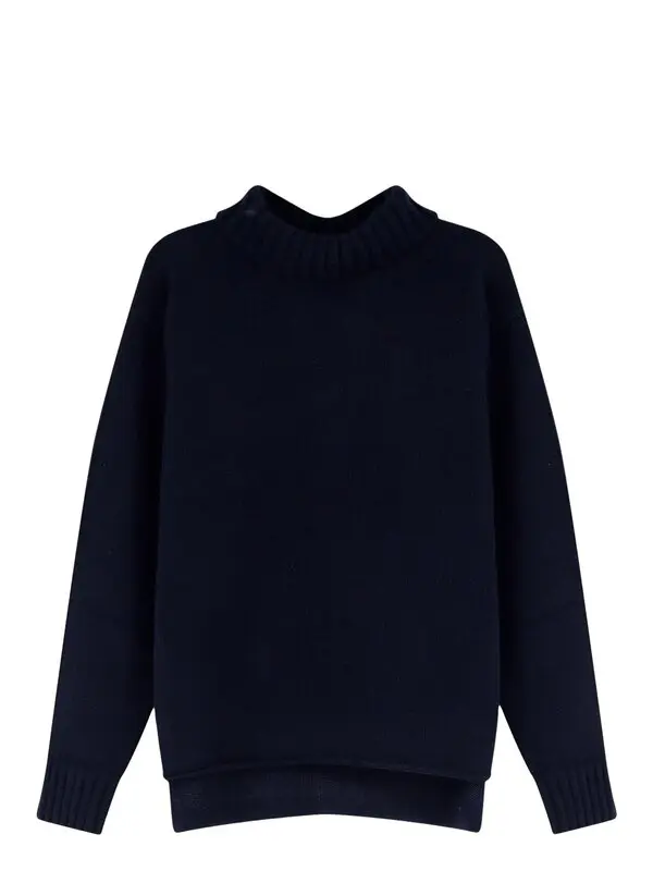 Bottega Veneta Wool And Cashmere Blend Turtleneck - Blue