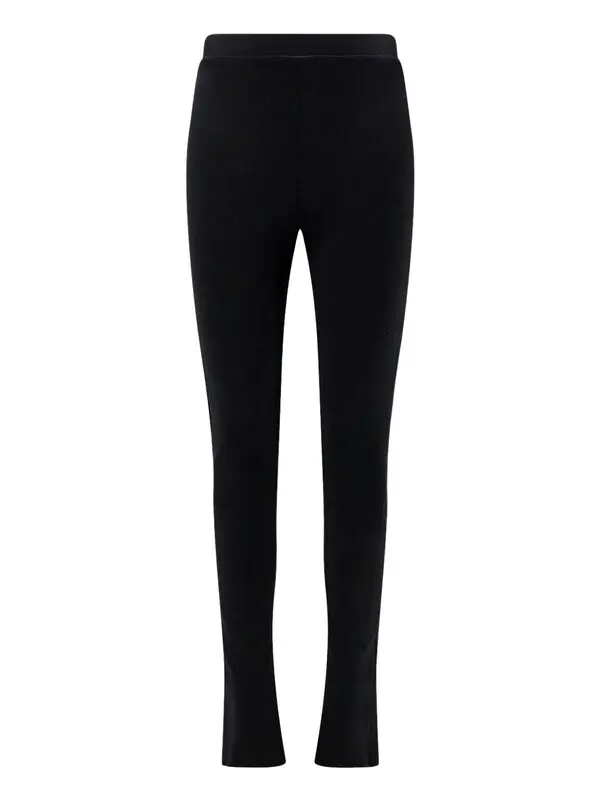 TOTEME Viscose Blend Zip Leggins - Black