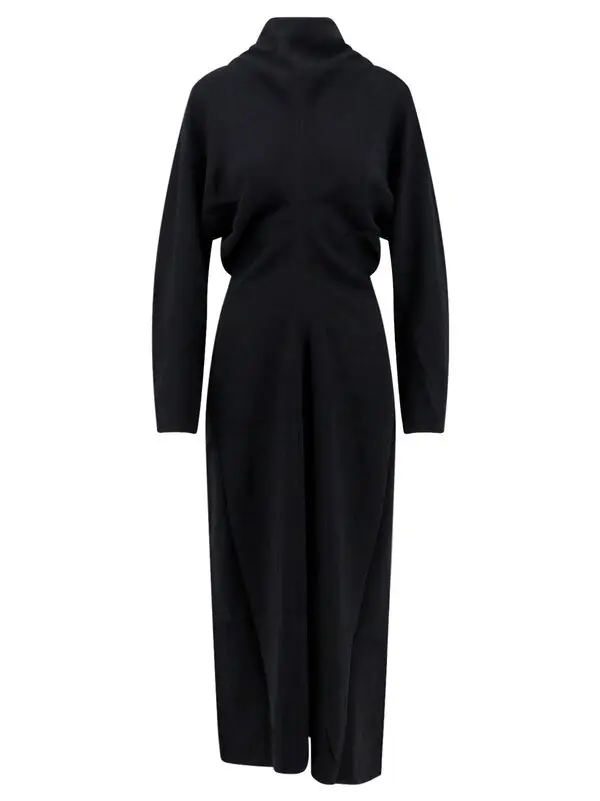 TOTEME Viscose Dress With Scarf - Black