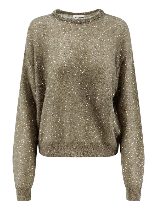 NUDE Mohair Blend Sweater With Sequins - Green