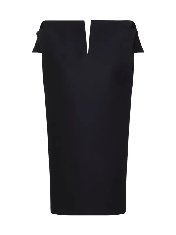 Balenciaga Wool Vareuse Dress - Black