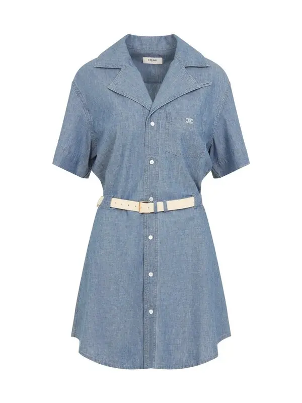 Celine Denim Dress - Blue