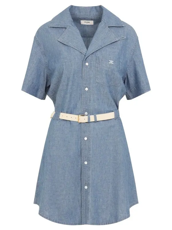 Celine Denim Dress - Blue