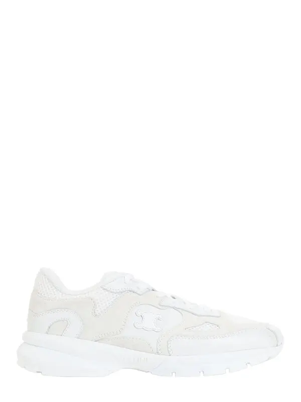 Celine Low Lace-up Sneakers - White