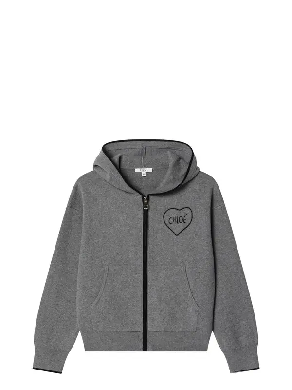 Chloé Melange Hoodie - Grey
