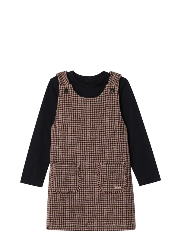 Chloé Wool Dress And T-shirt Set - Brown